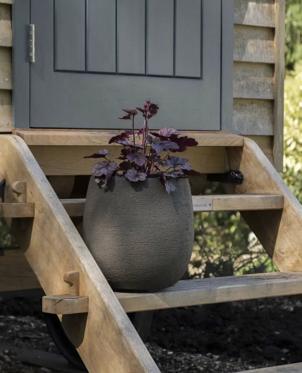 Round Fibreglass Planter 300 - Contemporary Planters